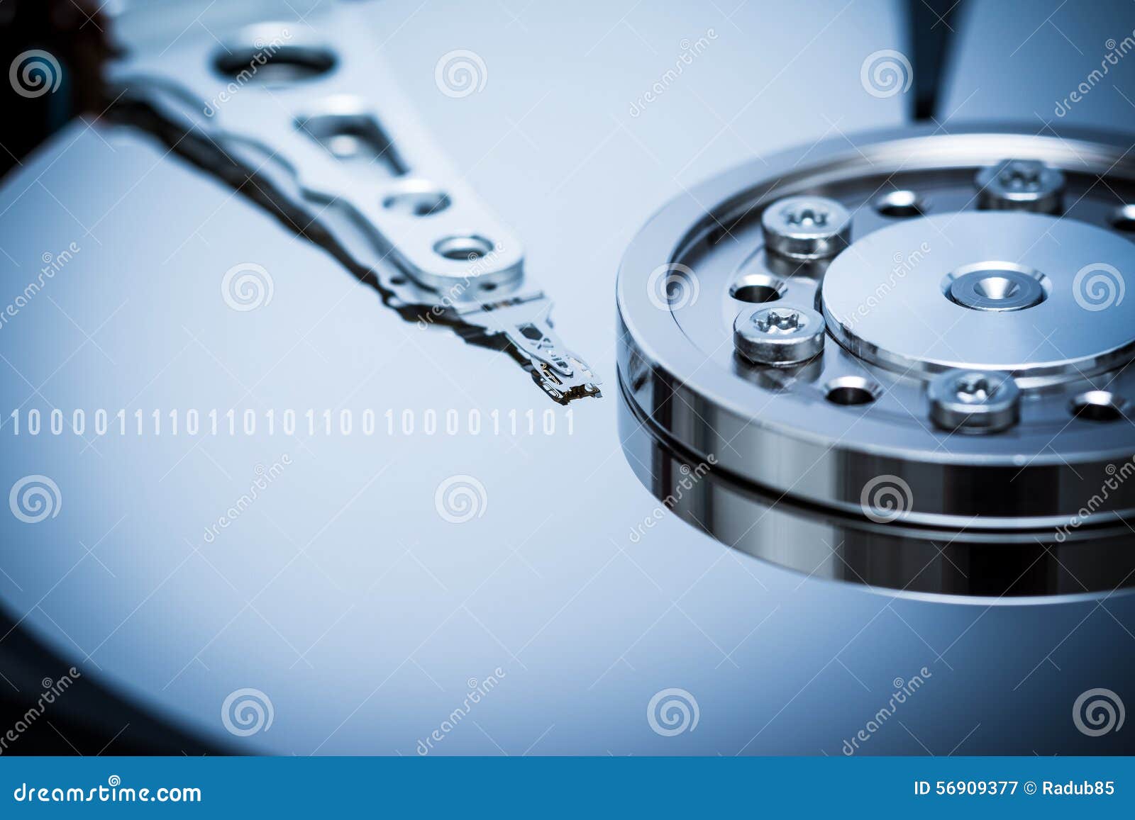 Computer Hard Disk Drive and Binary Numbers Stock Image - Image of hard ...