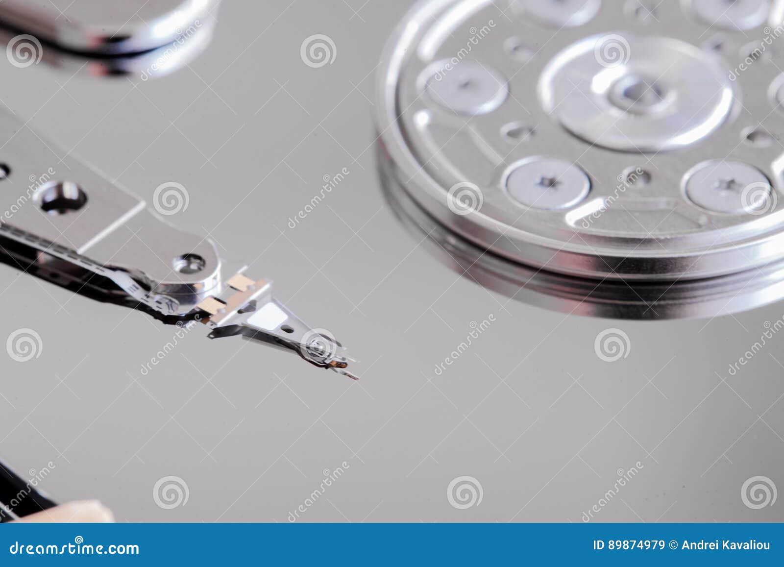 Computer Hard Disk Drive Close Up Stock Image - Image of notebook ...