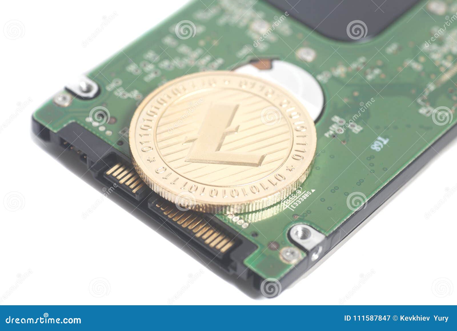 Computer Hard Disk Drive HDD for Notebook with Litecoin Stock Image ...