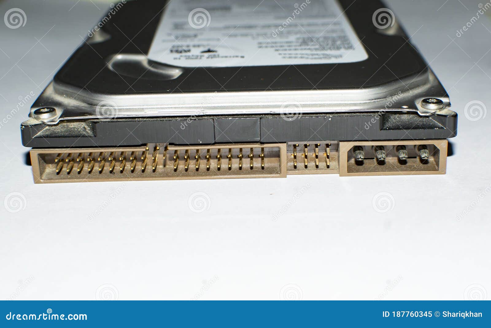 Computer Hard Disk Drive with Power and Parallel ATA Slots Stock Image ... Computer Hard Disk Drive with Power and Parallel ATA Slots Stock Image ...