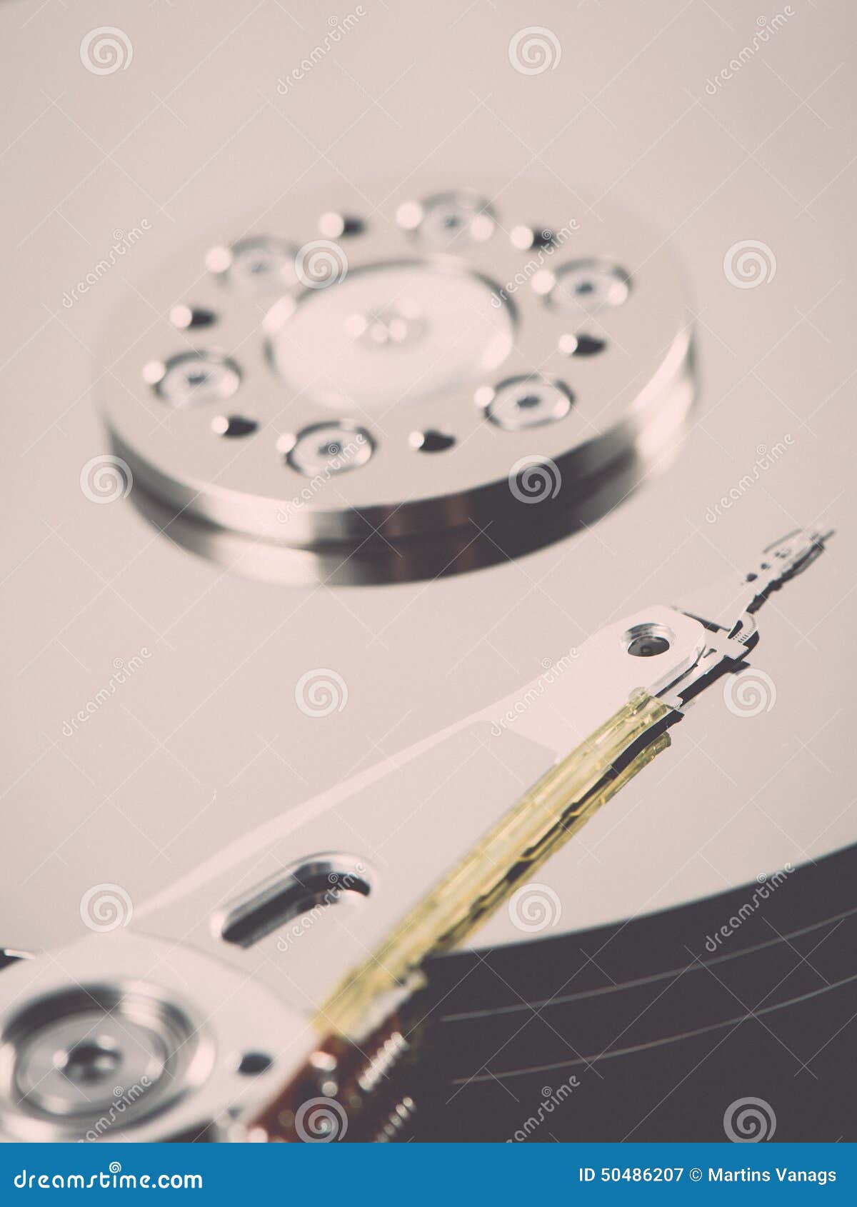 Computer Hard Disk Drive - Retro Vintage Effect Stock Image - Image of ...