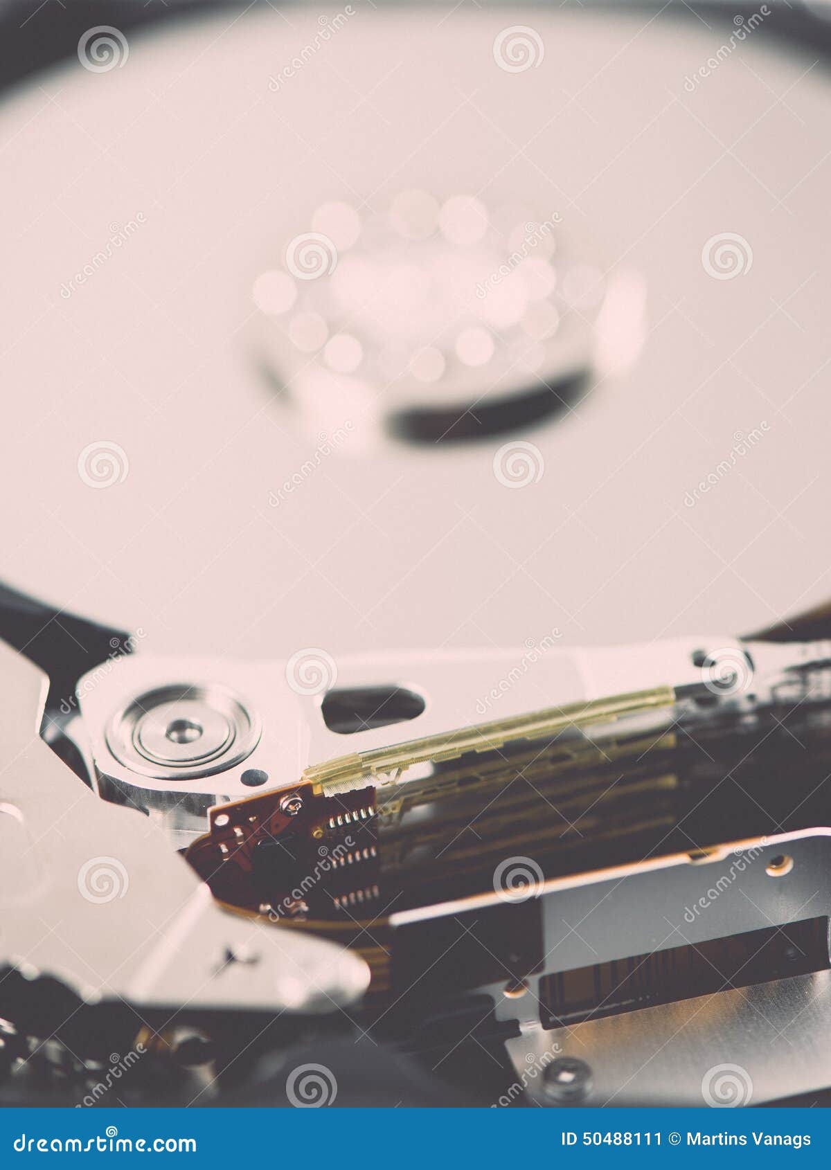 Computer Hard Disk Drive - Retro Vintage Effect Stock Image - Image of ...