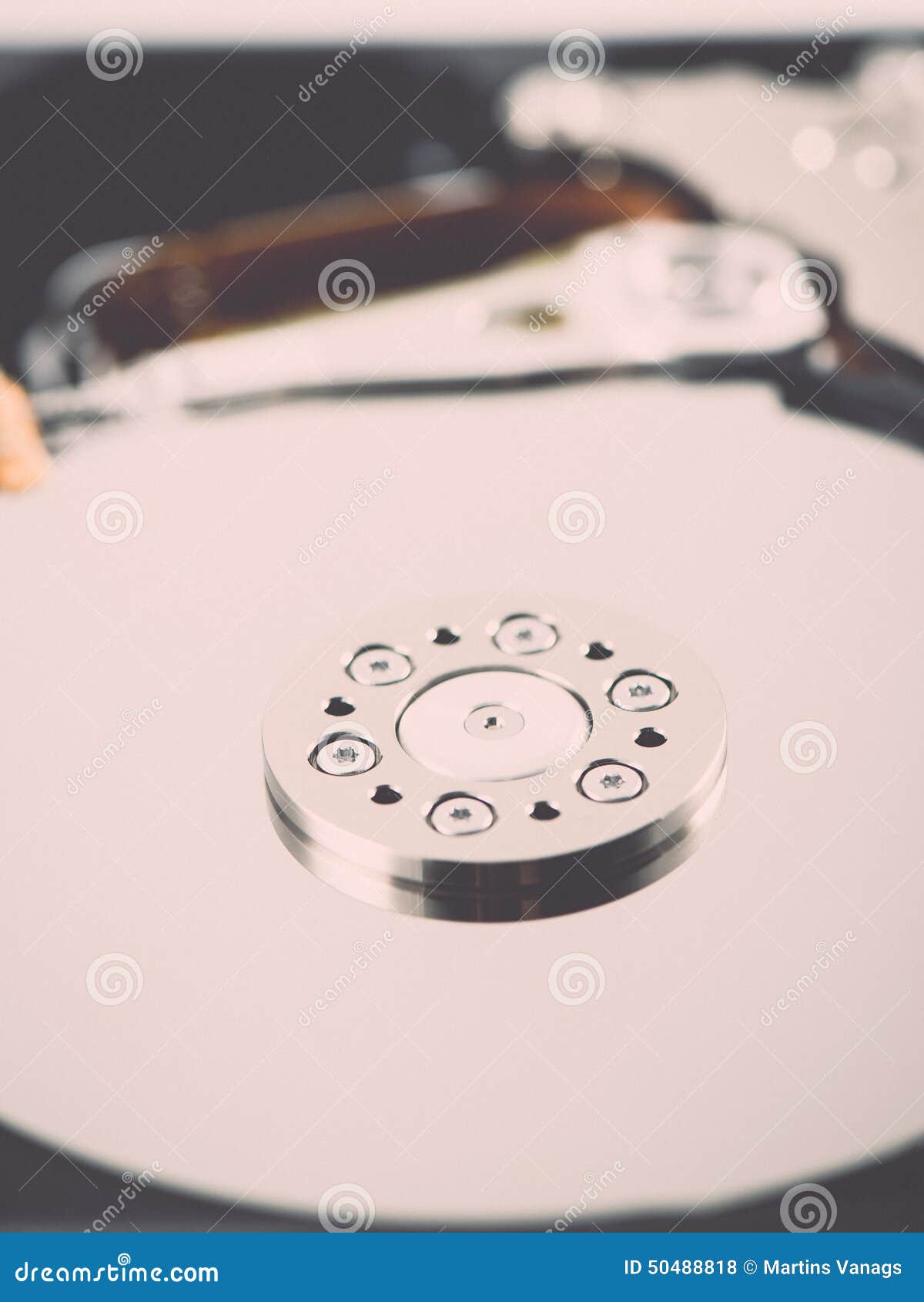 Computer Hard Disk Drive - Retro Vintage Effect Stock Photo - Image of ...