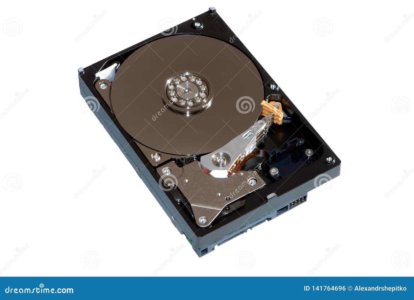 Computer Hard Disk. Look Inside. Stock Photo - Image of disk, drive ...