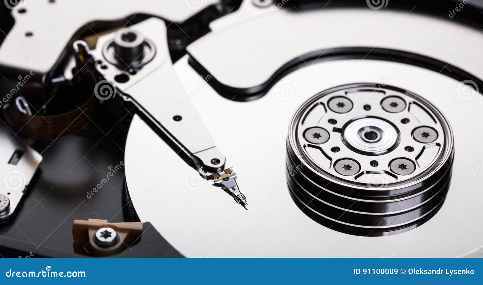 Computer hard disk memory stock image. Image of drive - 91100009