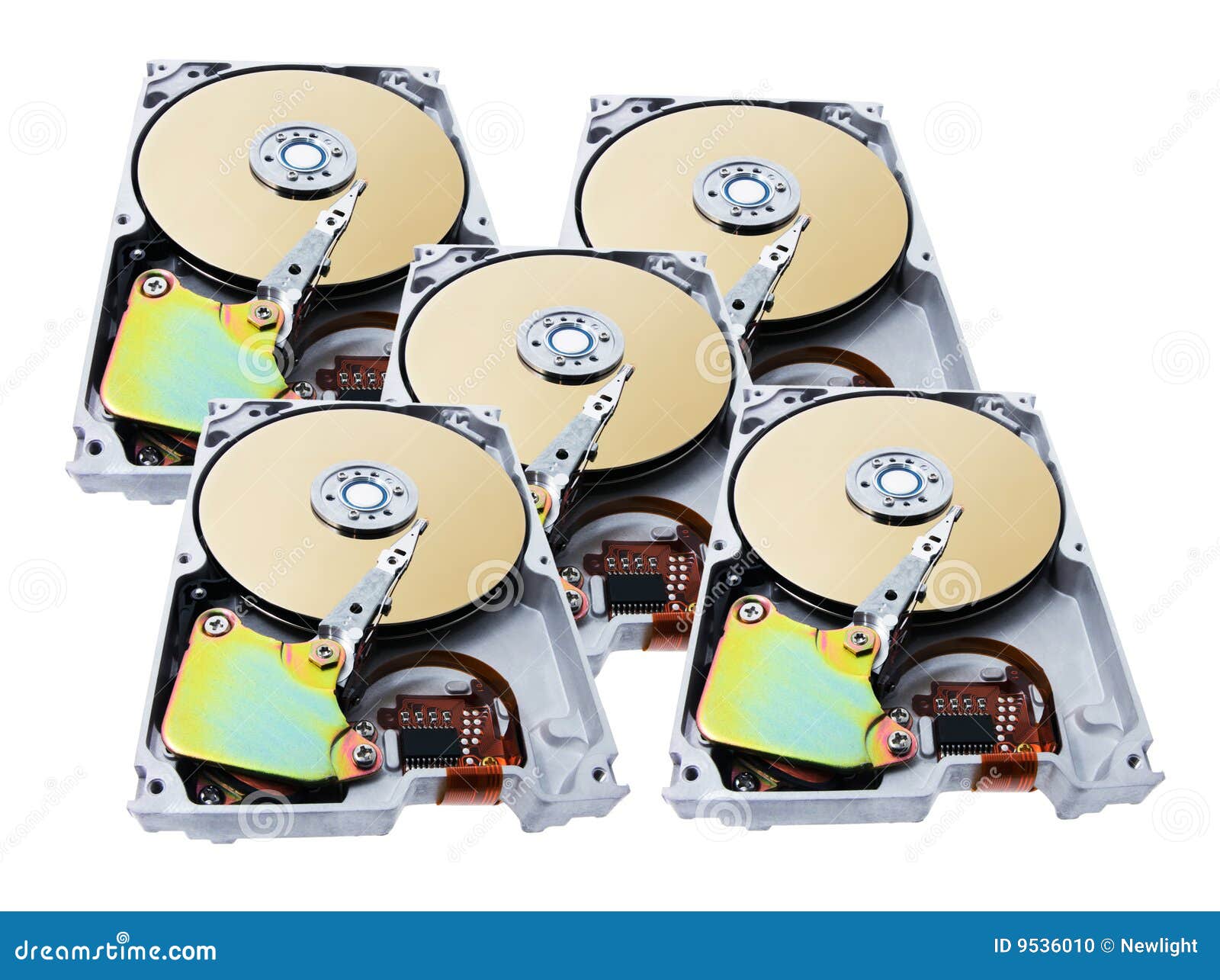 Computer Hard Disks stock photo. Image of device, memory - 9536010