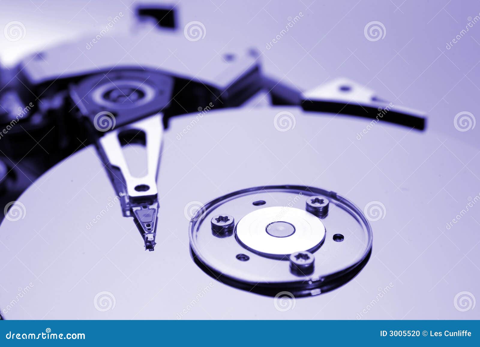 A Computer`s Hard Disk Hdd Data Storage Drive Without Shield Isolated ...