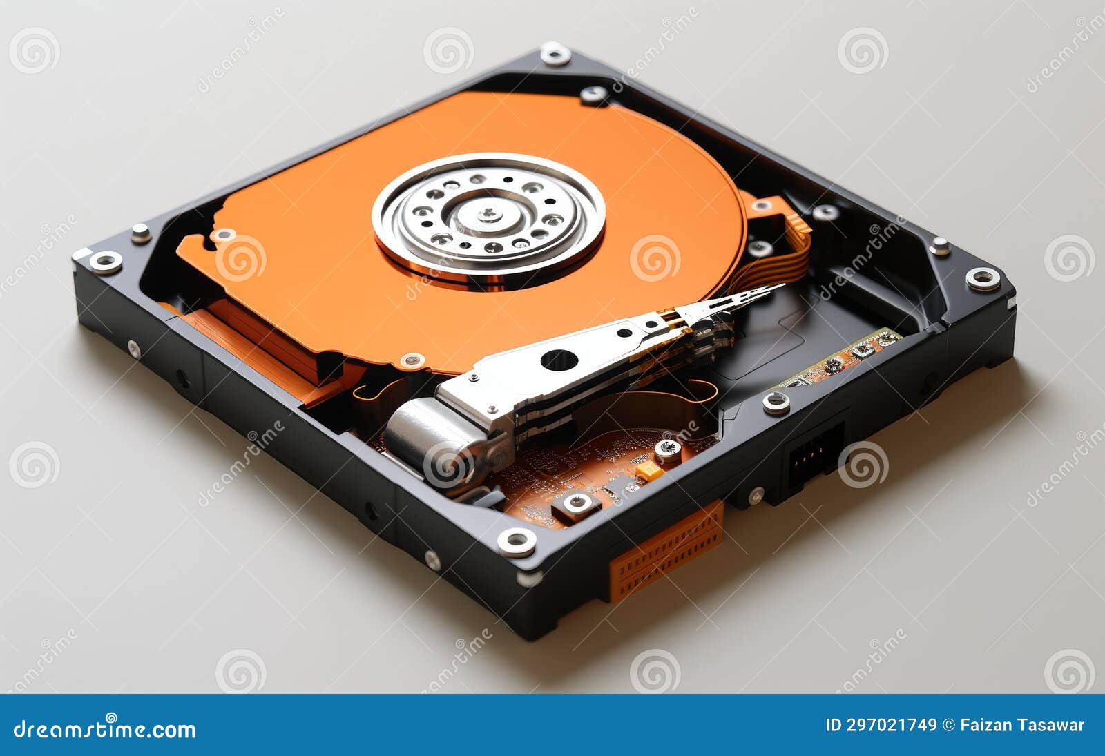 Computer Hard Drive on Clear Background -Generative Ai Stock ...