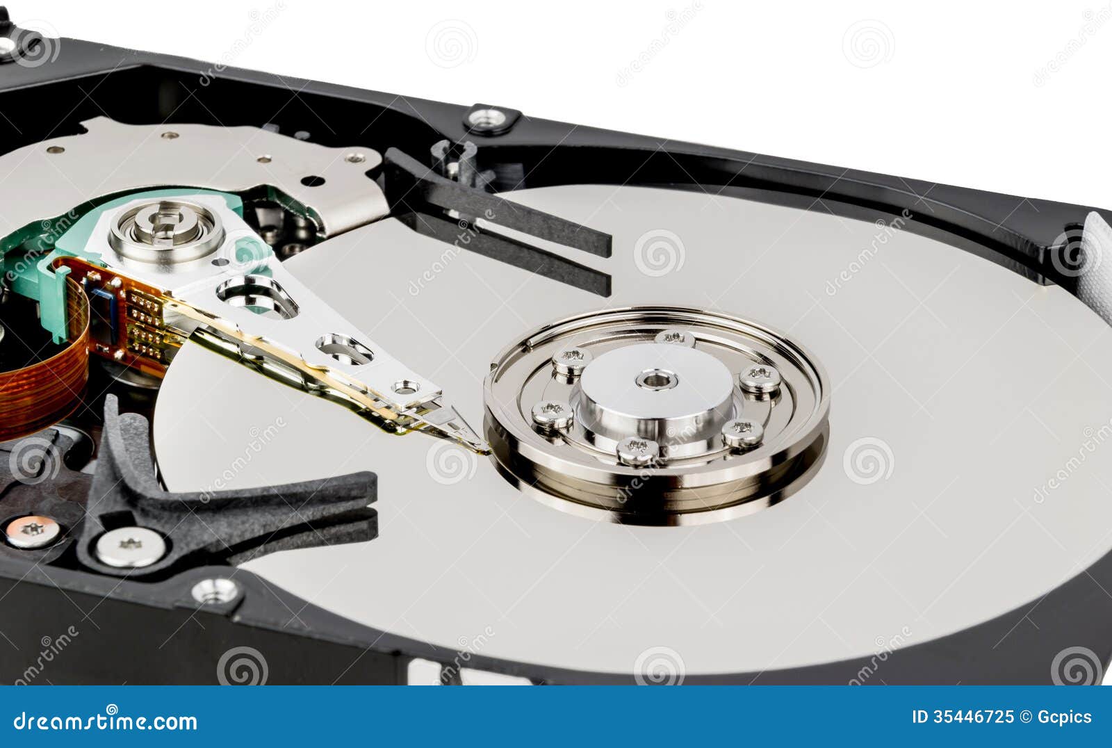 Computer Hard Drive stock image. Image of memory, head - 35446725