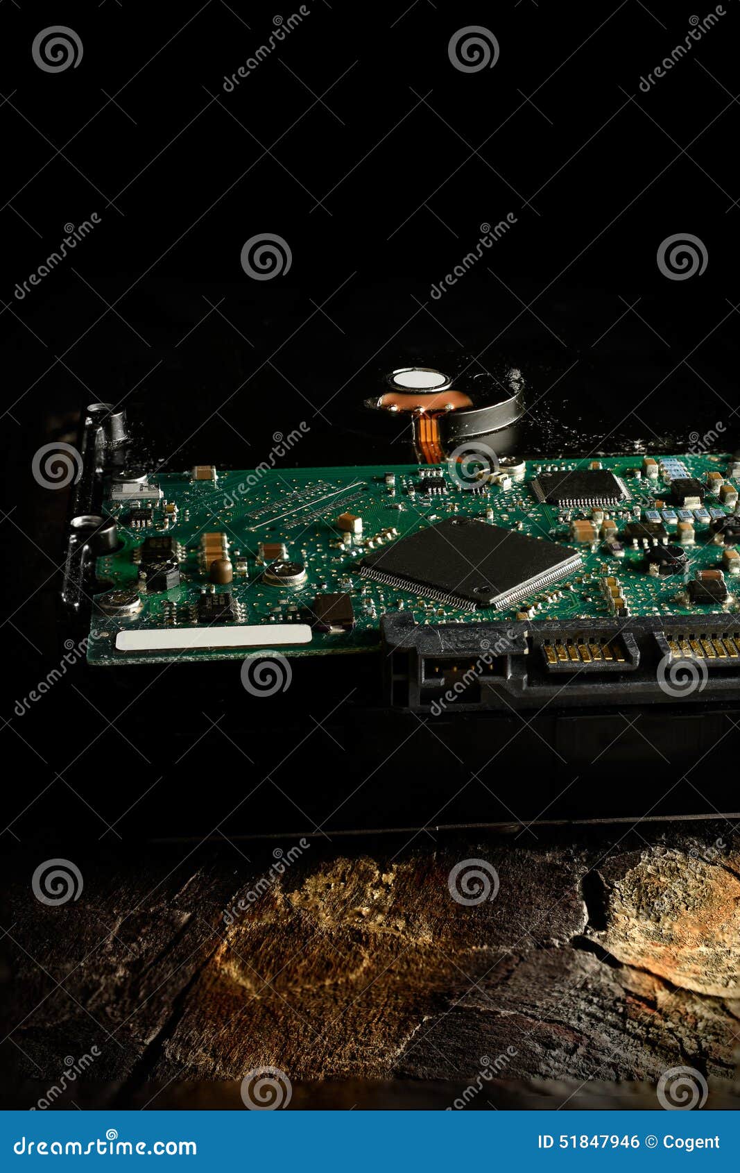 Computer Hard Drive stock photo. Image of black, disk - 51847946