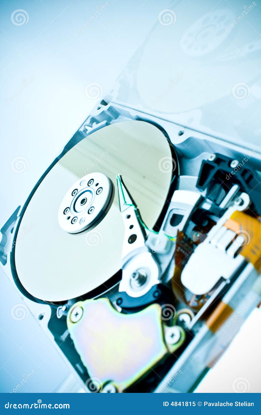 Computer Hard Drive Disc stock image. Image of disk, metallic - 4841815