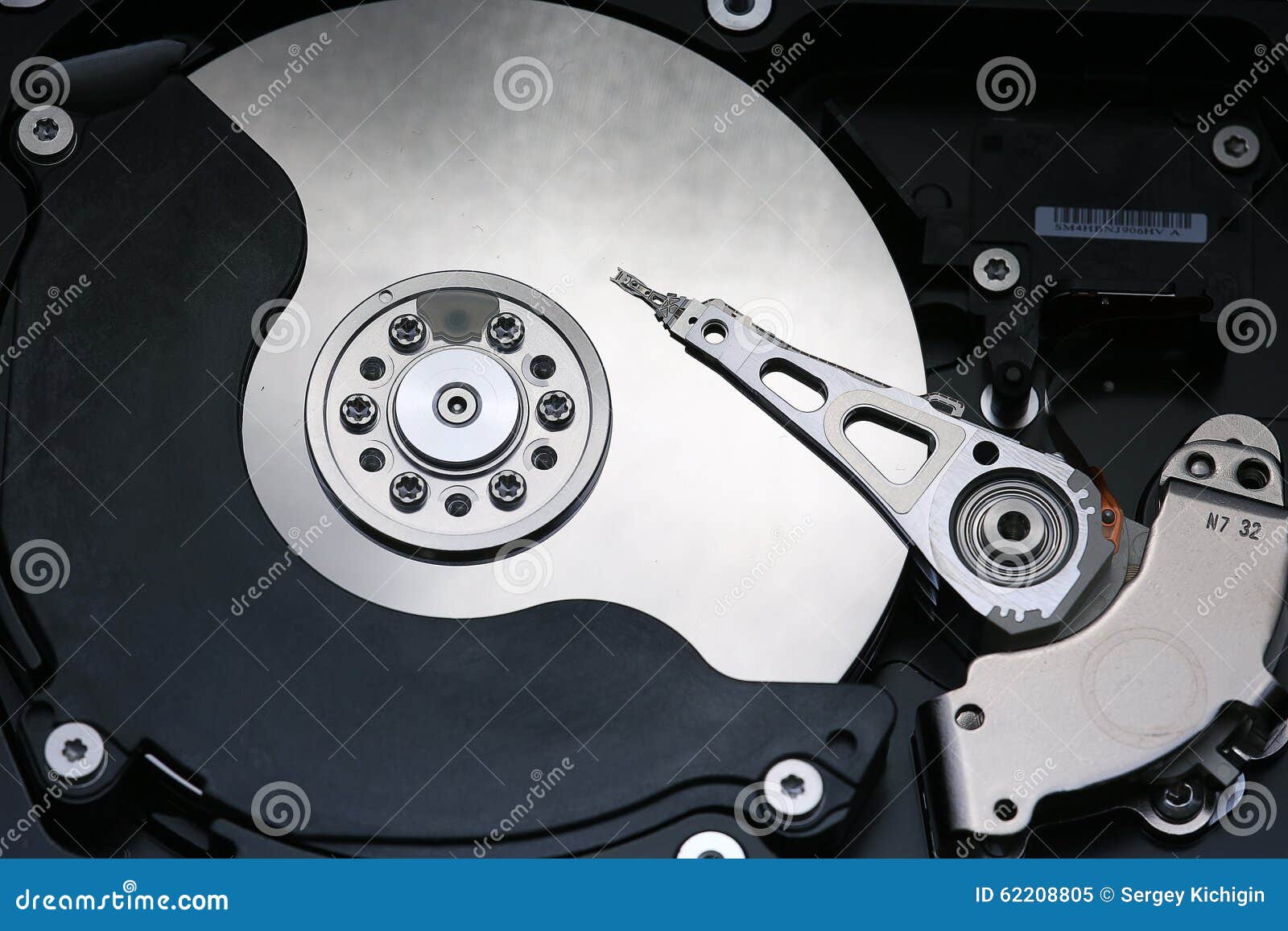 Computer hard drive inside stock image. Image of file - 62208805