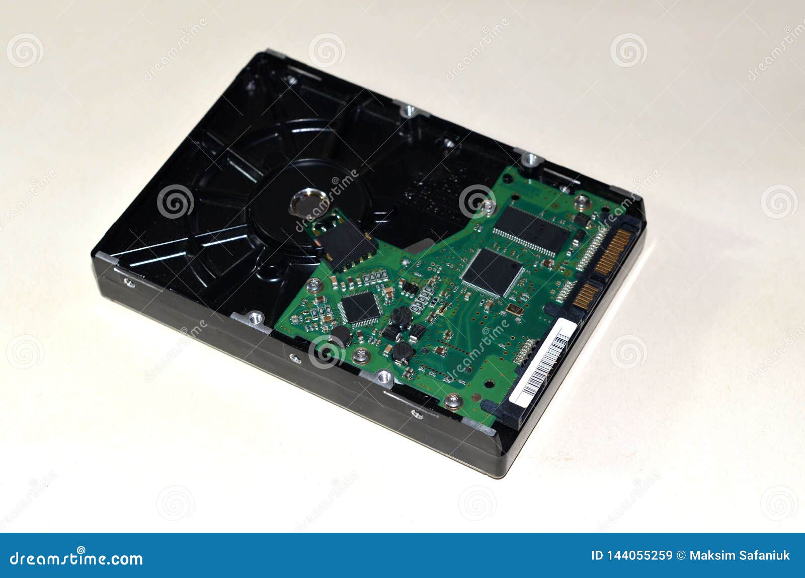 Computer hard drive HDD stock image. Image of equipment - 144055259