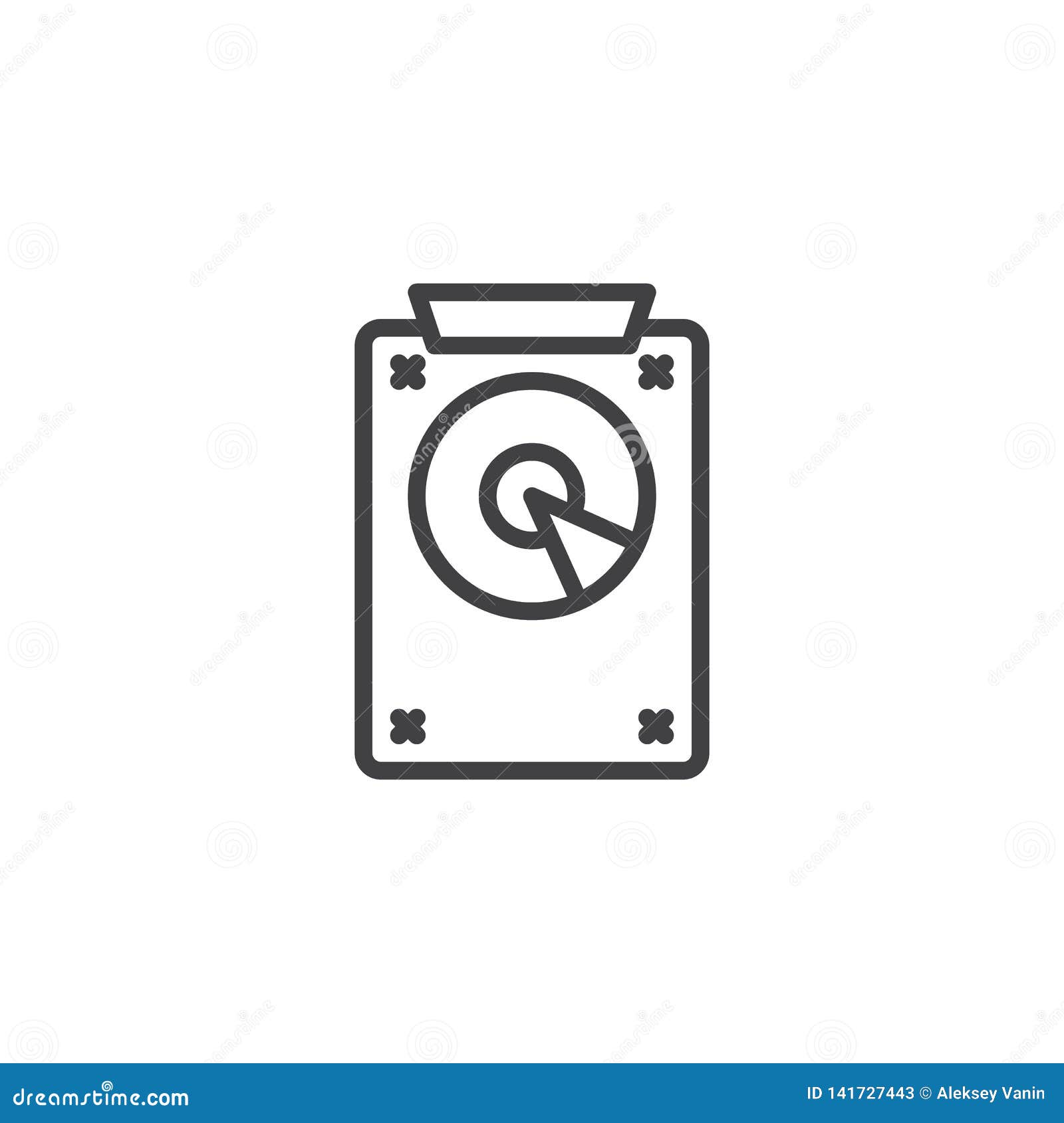 Computer Hard Drive Line Icon Stock Vector - Illustration of pixel ...