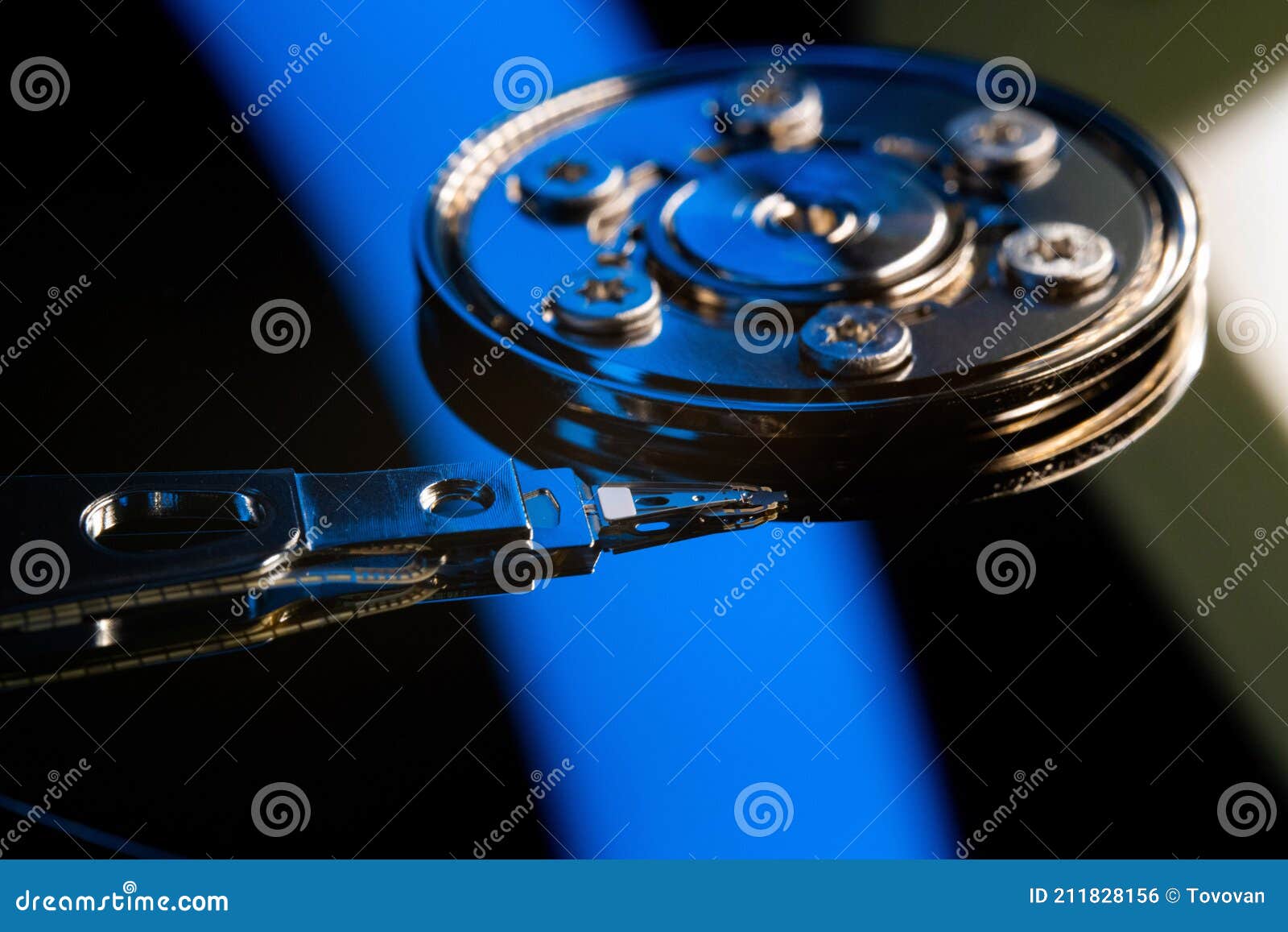 Computer Hard Drive Reading Head Stock Photo - Image of hardware ...