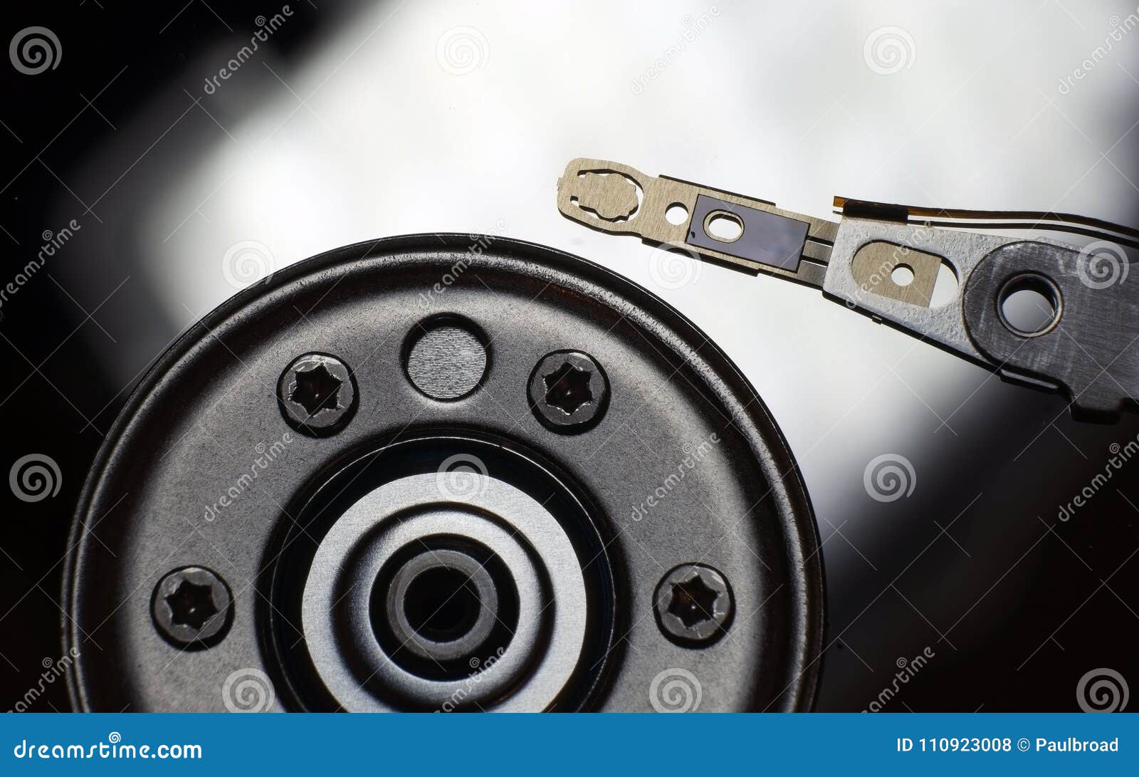 Computer Hard Drive Unit Unit Removed from Machine in Close Up. Stock ...