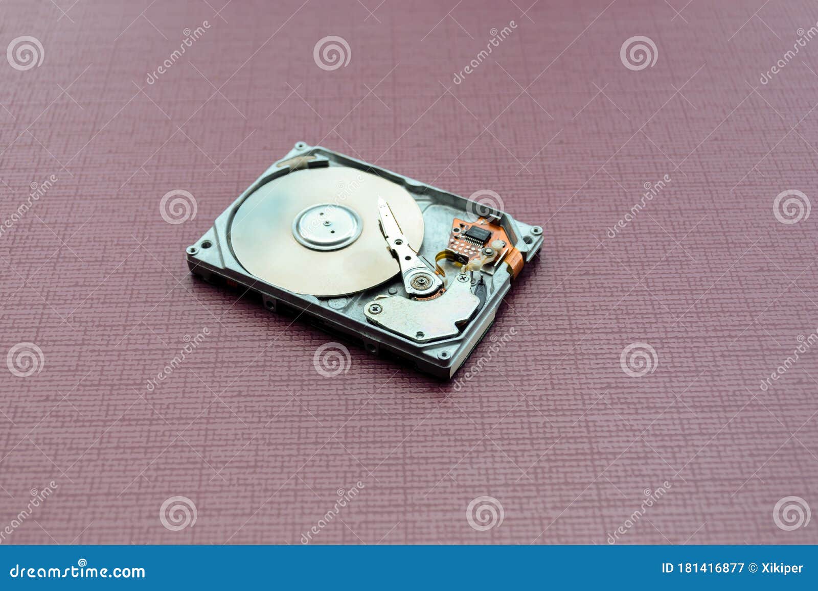 Computer Harddisk Drive Inside View Stock Image - Image of disk ...