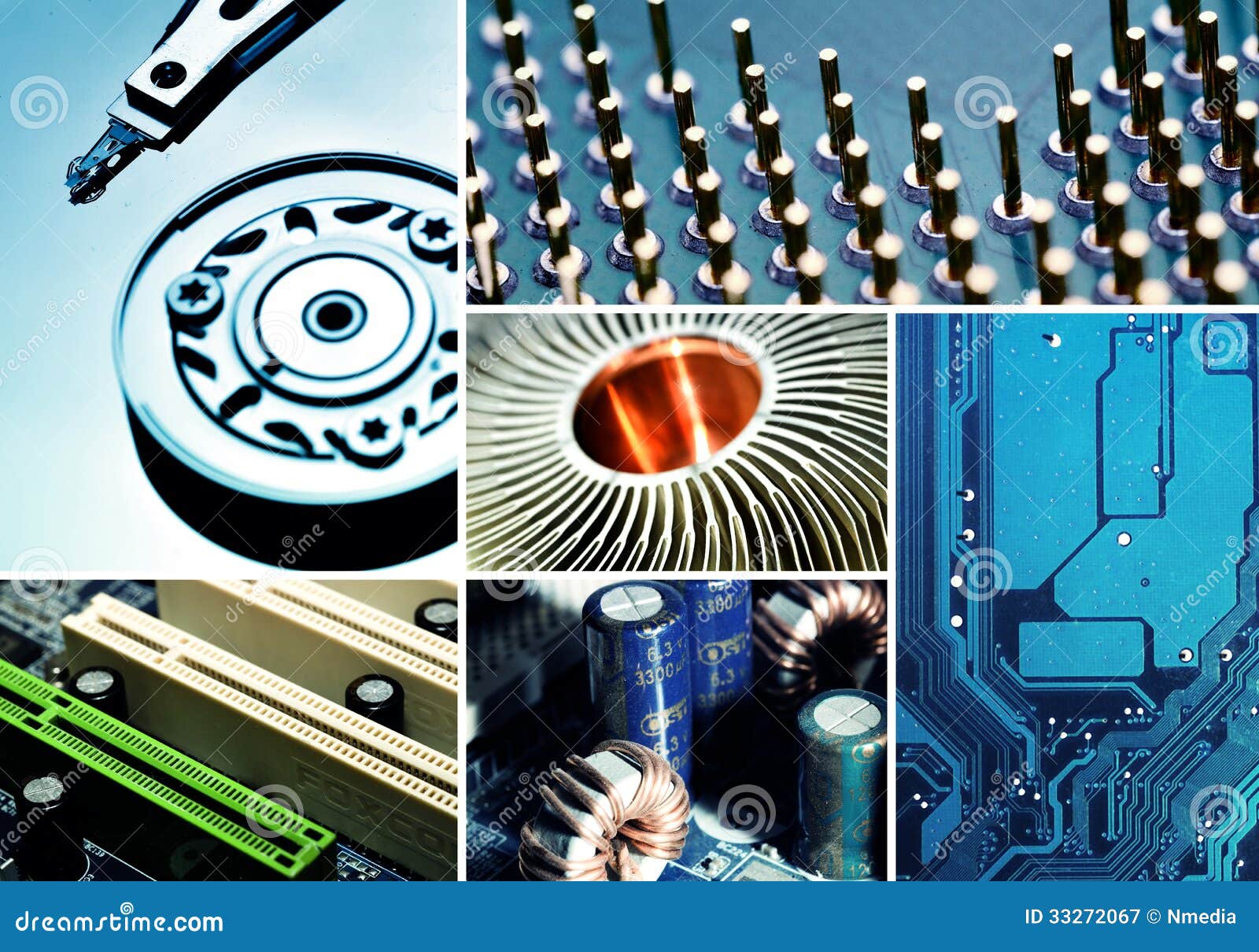 Computer Hardware Collage stock image. Image of parts - 33272067