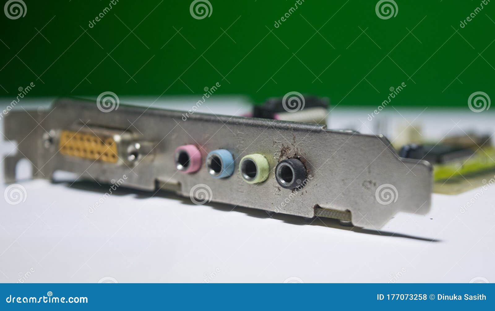 Computer Hardware Components Audio Card Stock Photo - Image of circuit ...