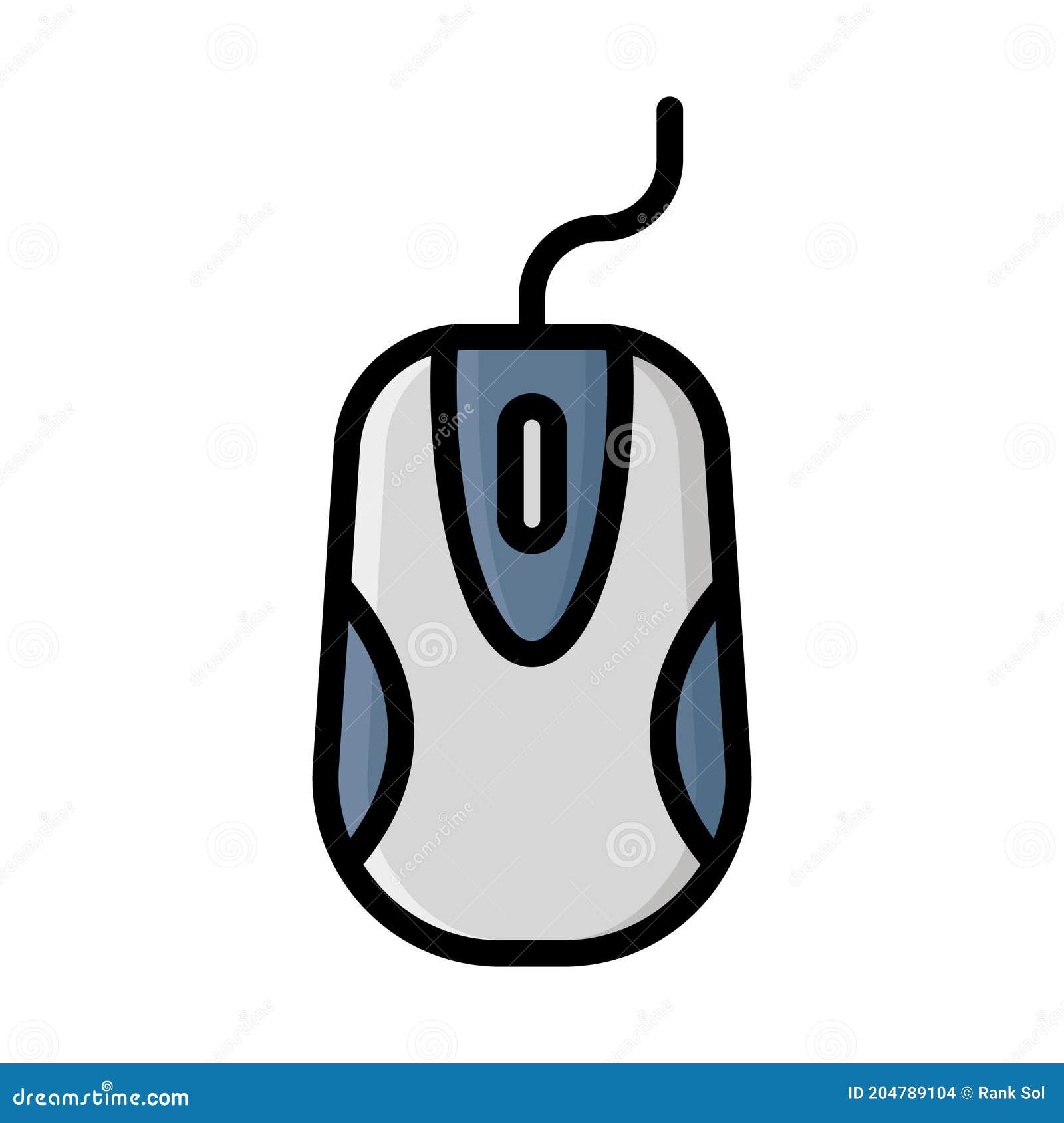 Computer Hardware, Computer Mouse Vector Icon Which Can Easily Modify ...