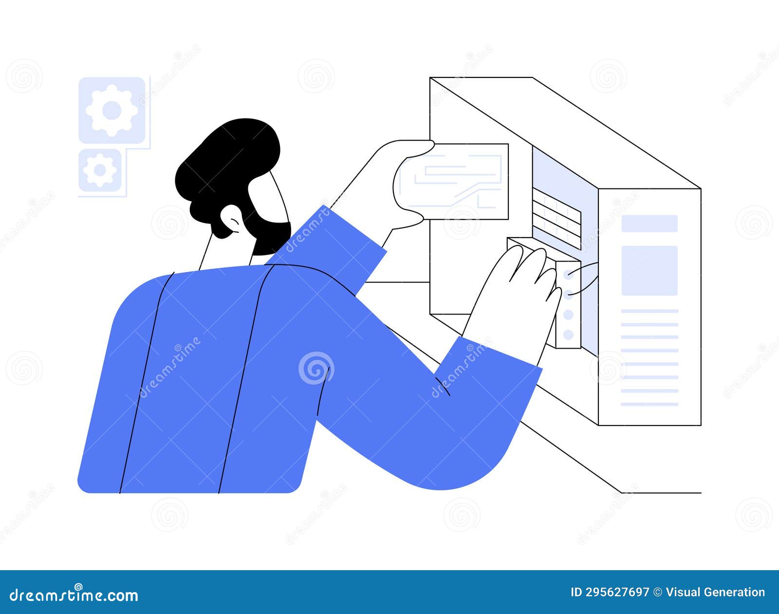 Computer Hardware Engineer Abstract Concept Vector Illustration. Stock ...