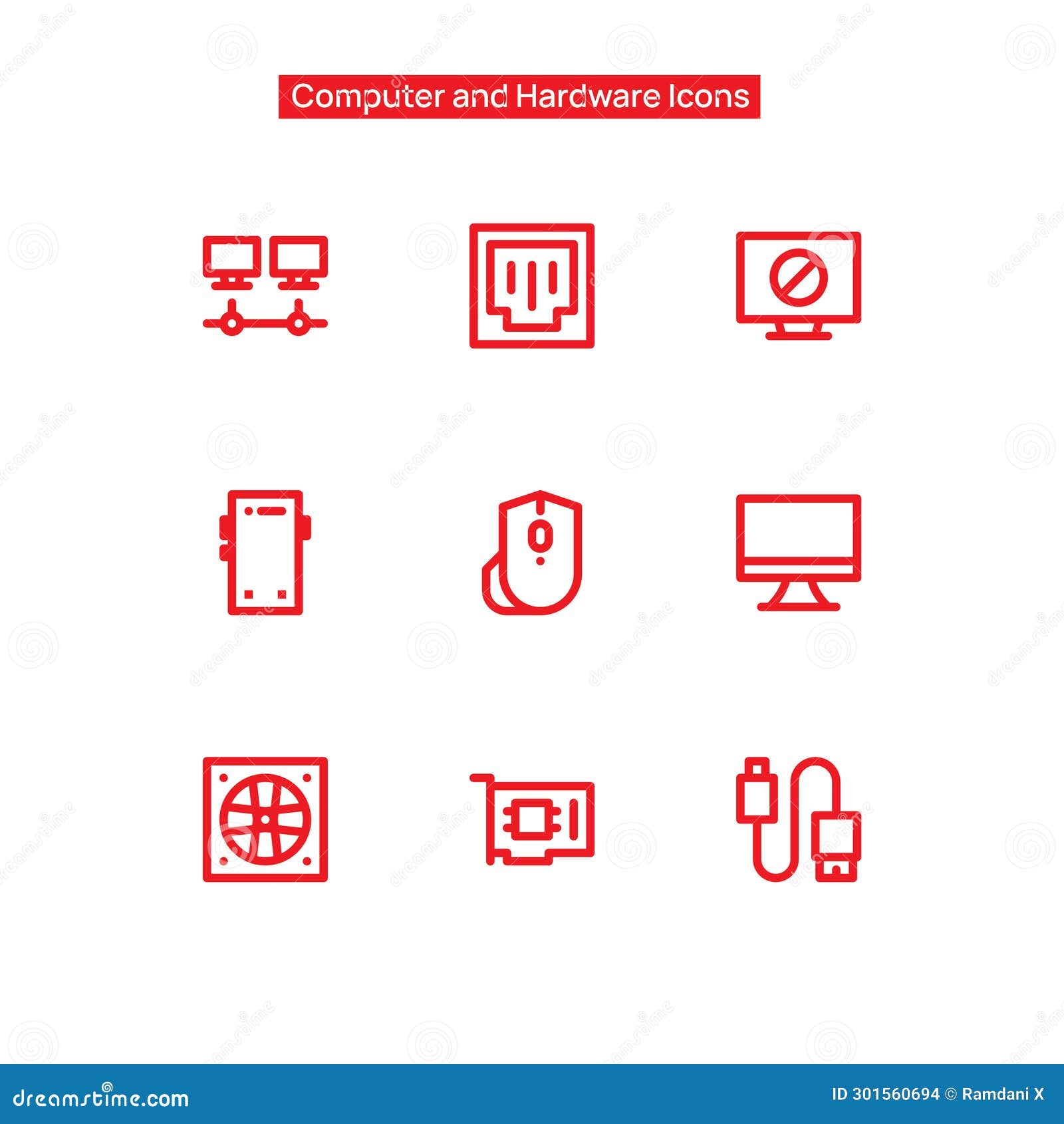 Computer and Hardware Icon Design Stock Vector - Illustration of ...