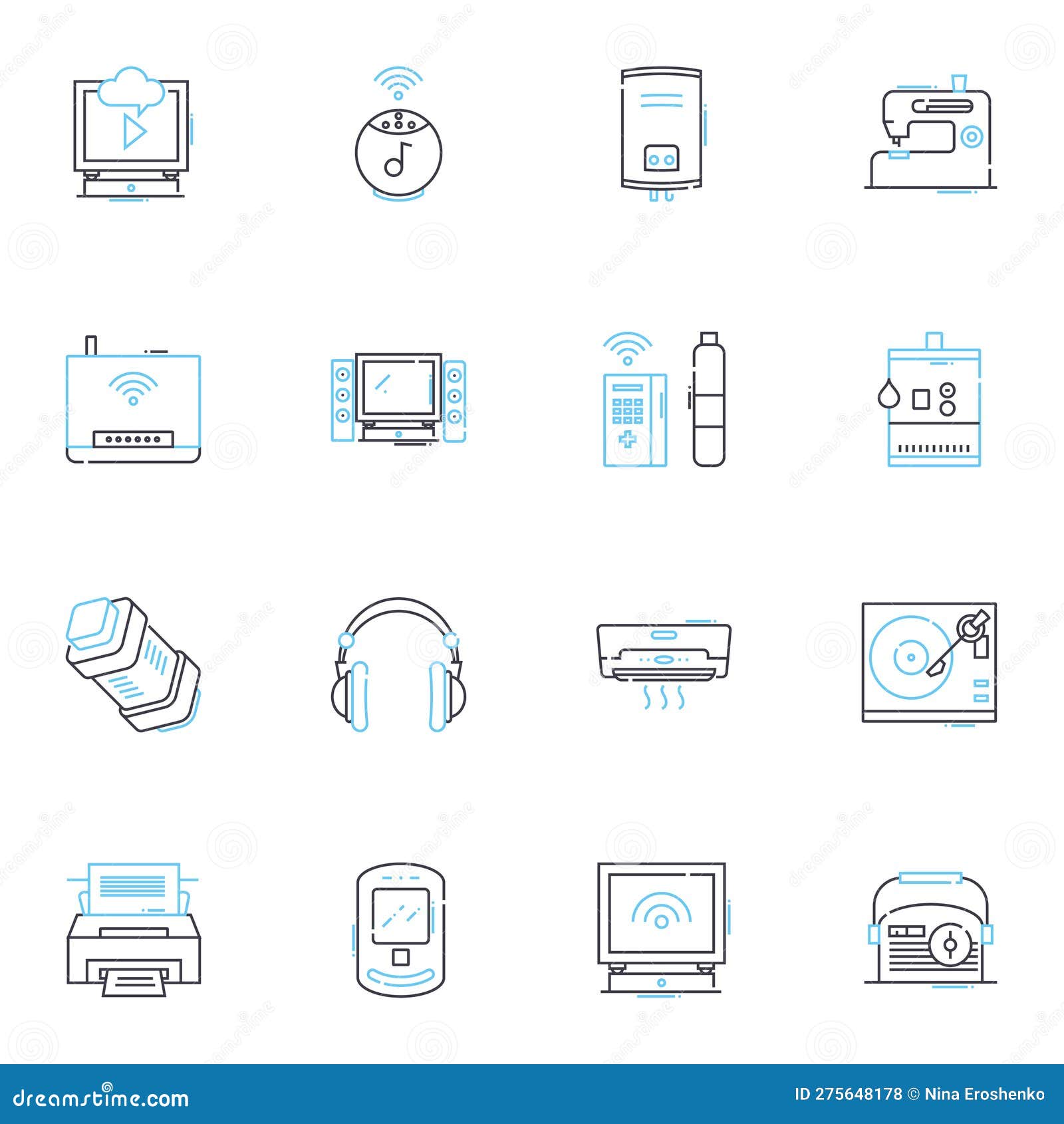 Computer Hardware Linear Icons Set. Processor, Motherboard, RAM ... Computer Hardware Linear Icons Set. Processor, Motherboard, RAM ...