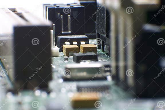 Computer Hardware - Motherboard Stock Image - Image of technology ...