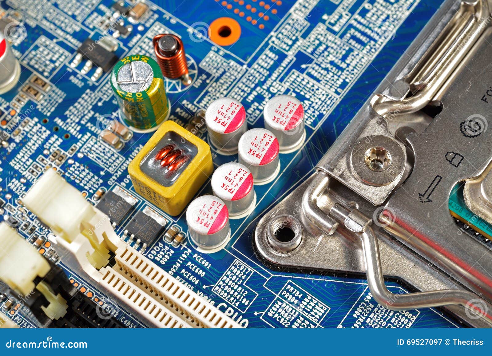 Computer Hardware Motherboard Stock Image - Image of internal ...