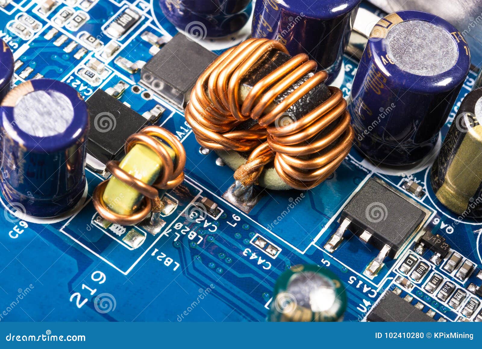 Computer Hardware. Pulse Source Circuits Stock Photo - Image of ...
