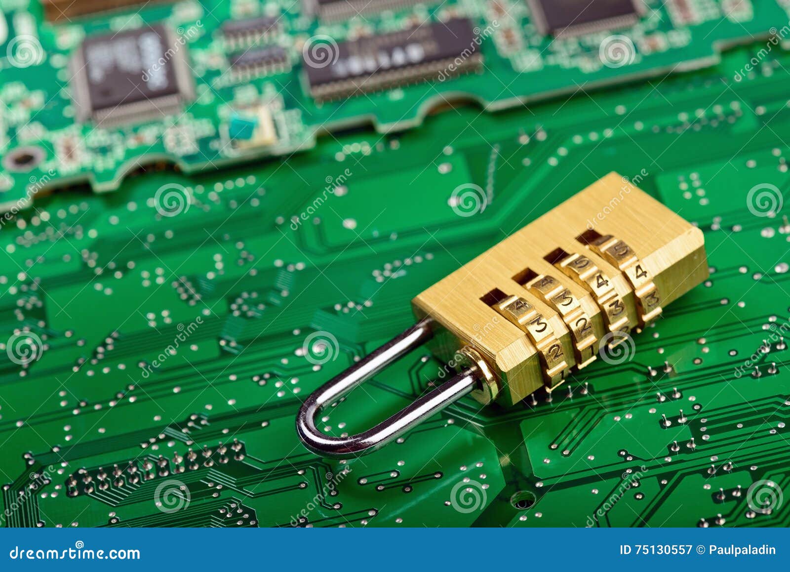 Computer Hardware Security Concept Stock Image - Image of ...