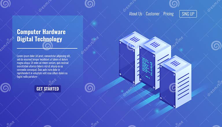 Computer Hardware, Server Room, Rack, Digital Technology, Data Center ...