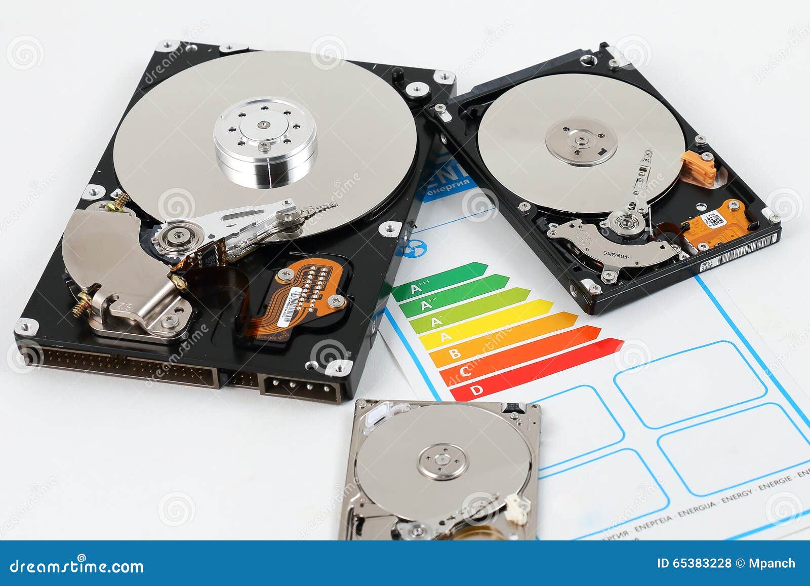 Computer HDD and Energy Efficiency Stock Photo - Image of digital ...