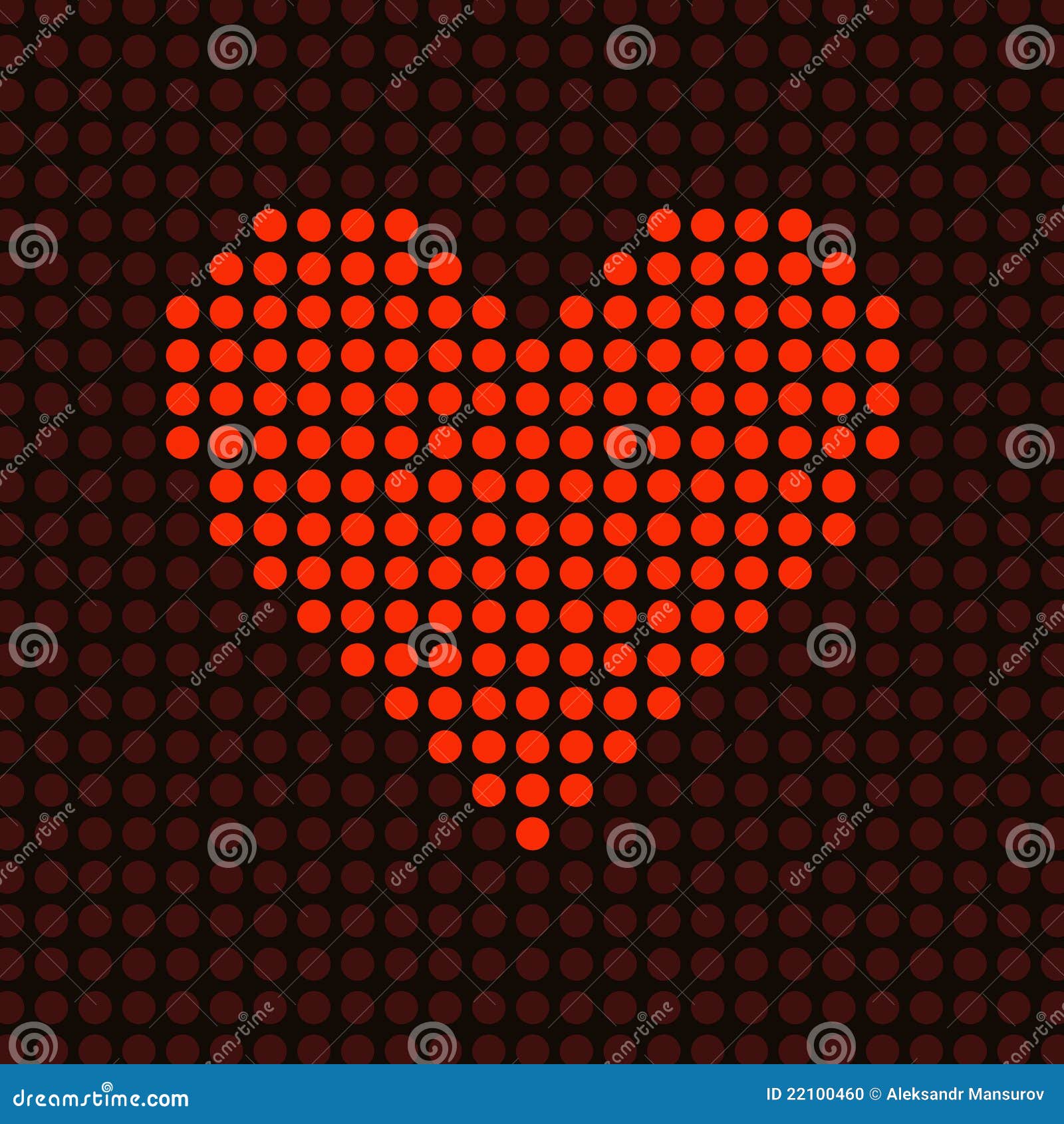 Computer heart stock vector. Illustration of design, pendant - 22100460