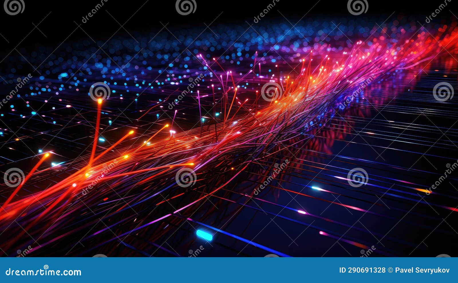 Computer high tech data stock illustration. Illustration of modern ...