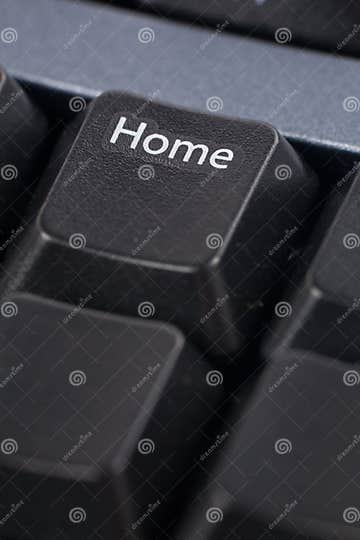 Computer home key stock image. Image of keyboard, macro - 2636103