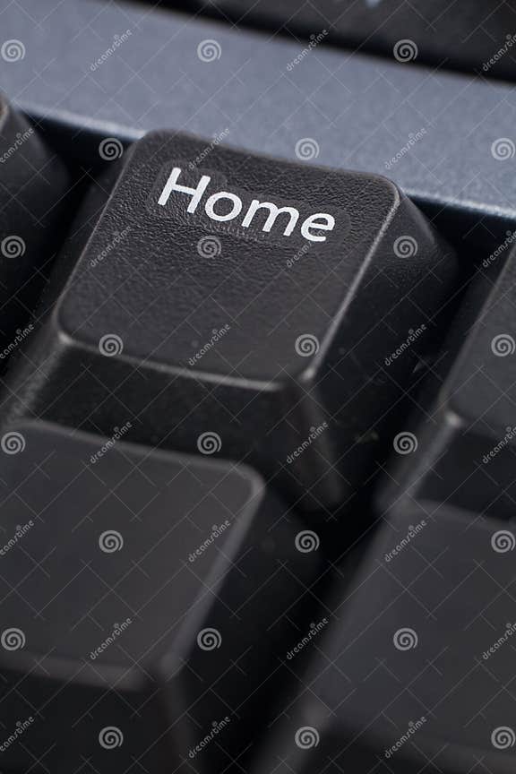 Computer home key stock image. Image of keyboard, macro - 2636103