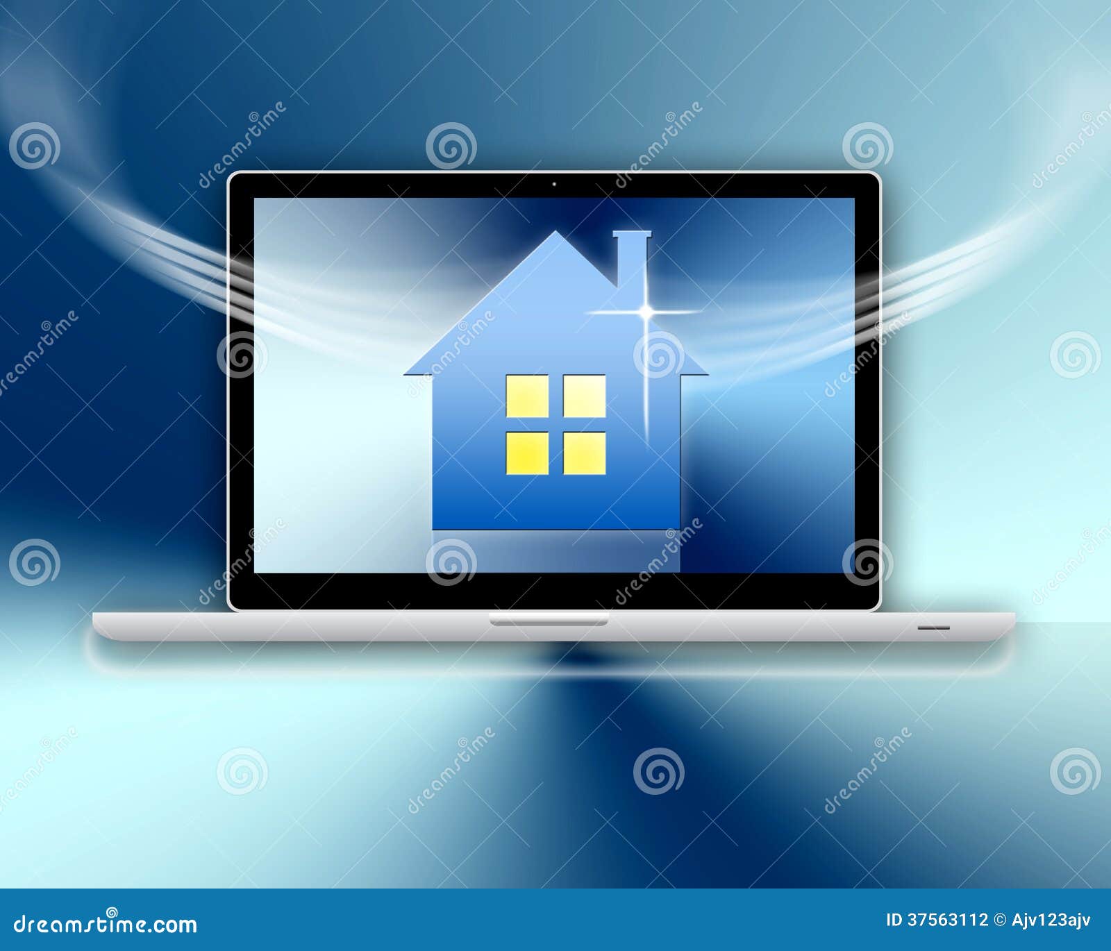 Computer Homepage stock illustration. Illustration of homepage - 37563112