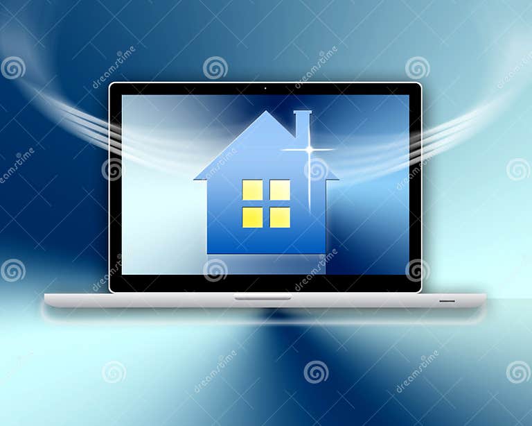 Computer Homepage stock illustration. Illustration of homepage - 37563112