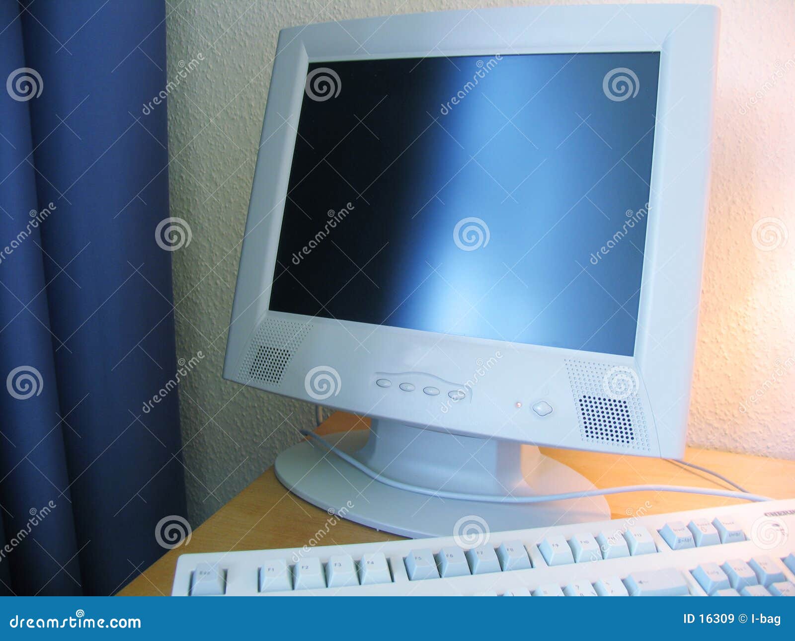 Computer at the hotel stock image. Image of gate, mobile - 16309