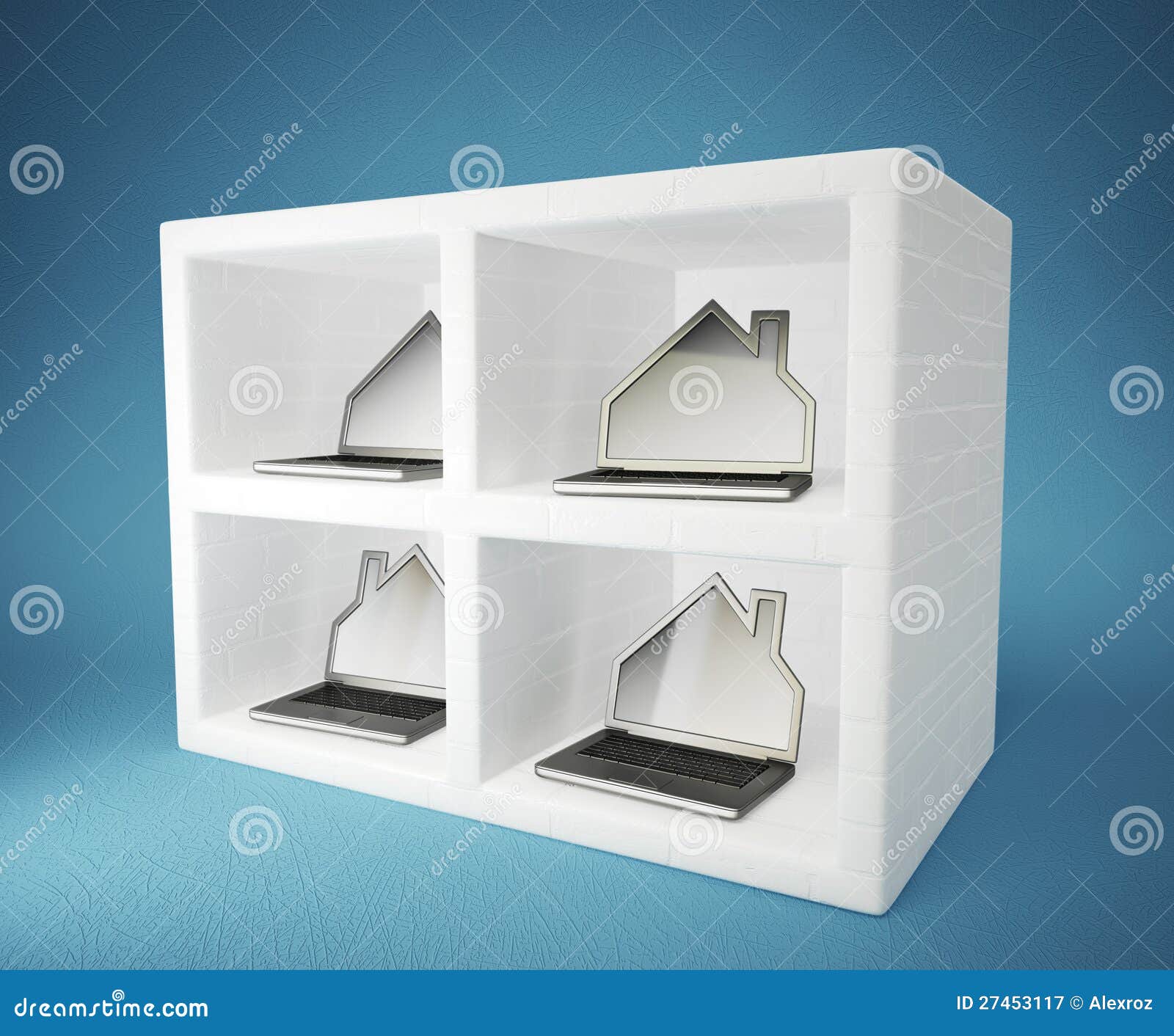 Computer house stock illustration. Illustration of house - 27453117