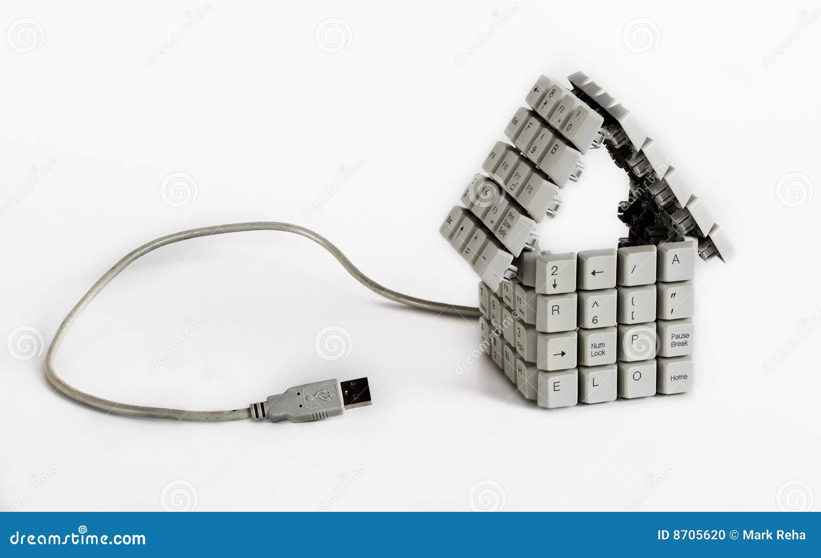 Computer house stock photo. Image of equipment, detail - 8705620