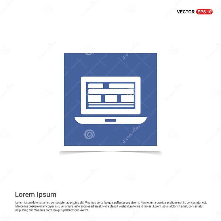 Computer Icon - Blue Photo Frame Stock Vector - Illustration of ...