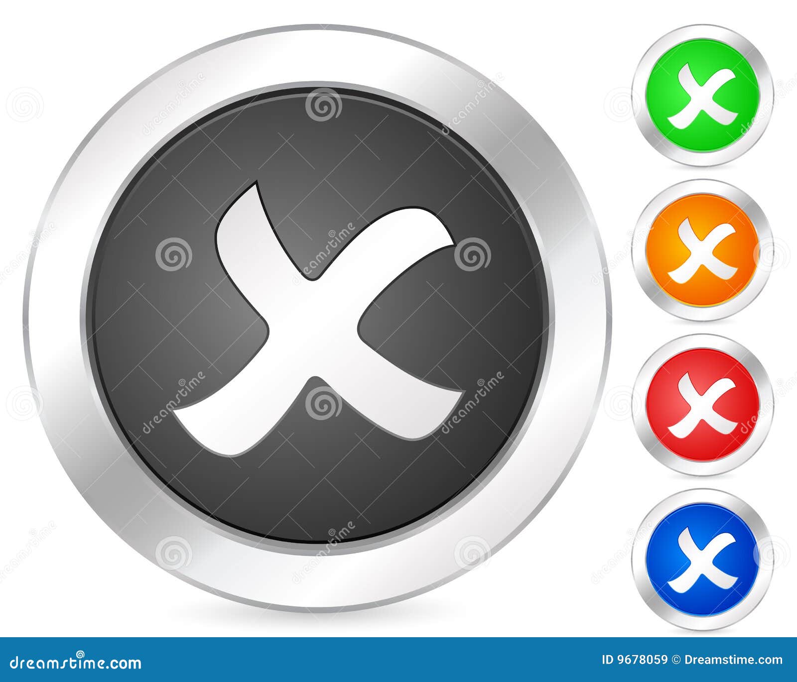 Computer icon cancel stock vector. Illustration of navigation - 9678059