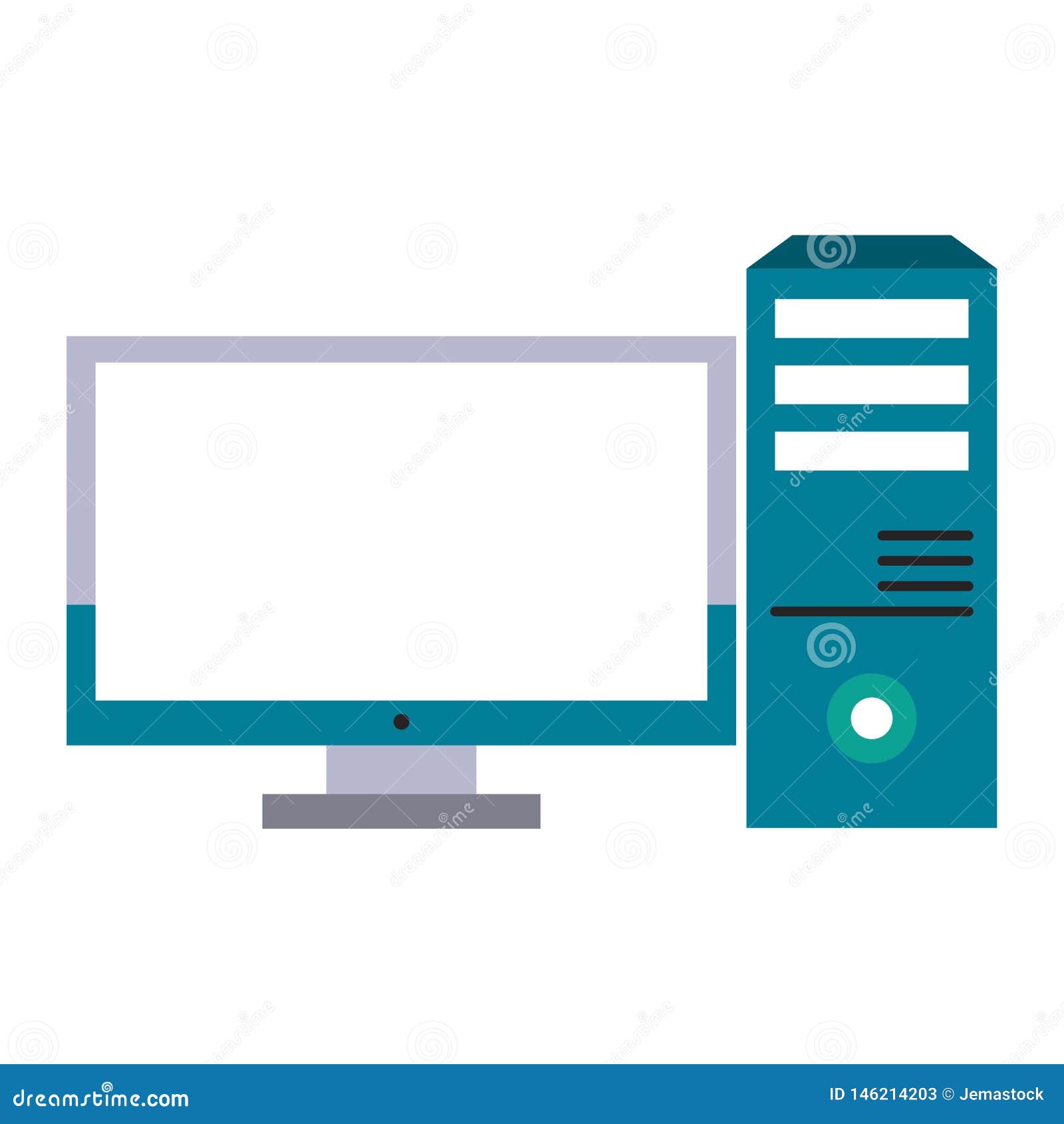 Computer icon cartoon stock vector. Illustration of equipment - 146214203