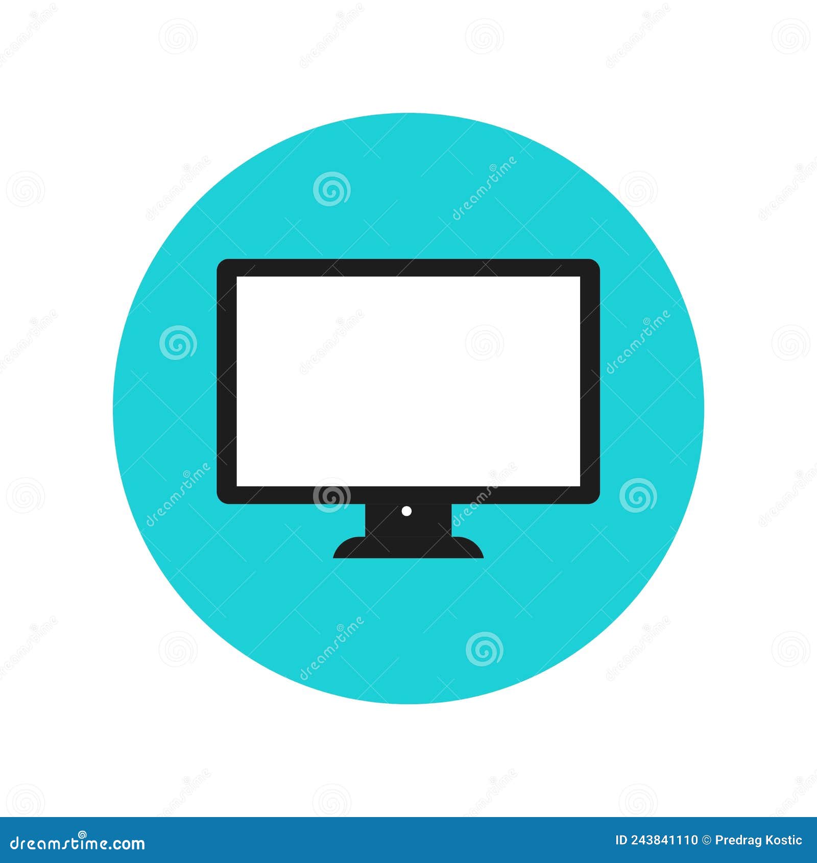 Computer icon stock illustration. Illustration of technology - 243841110