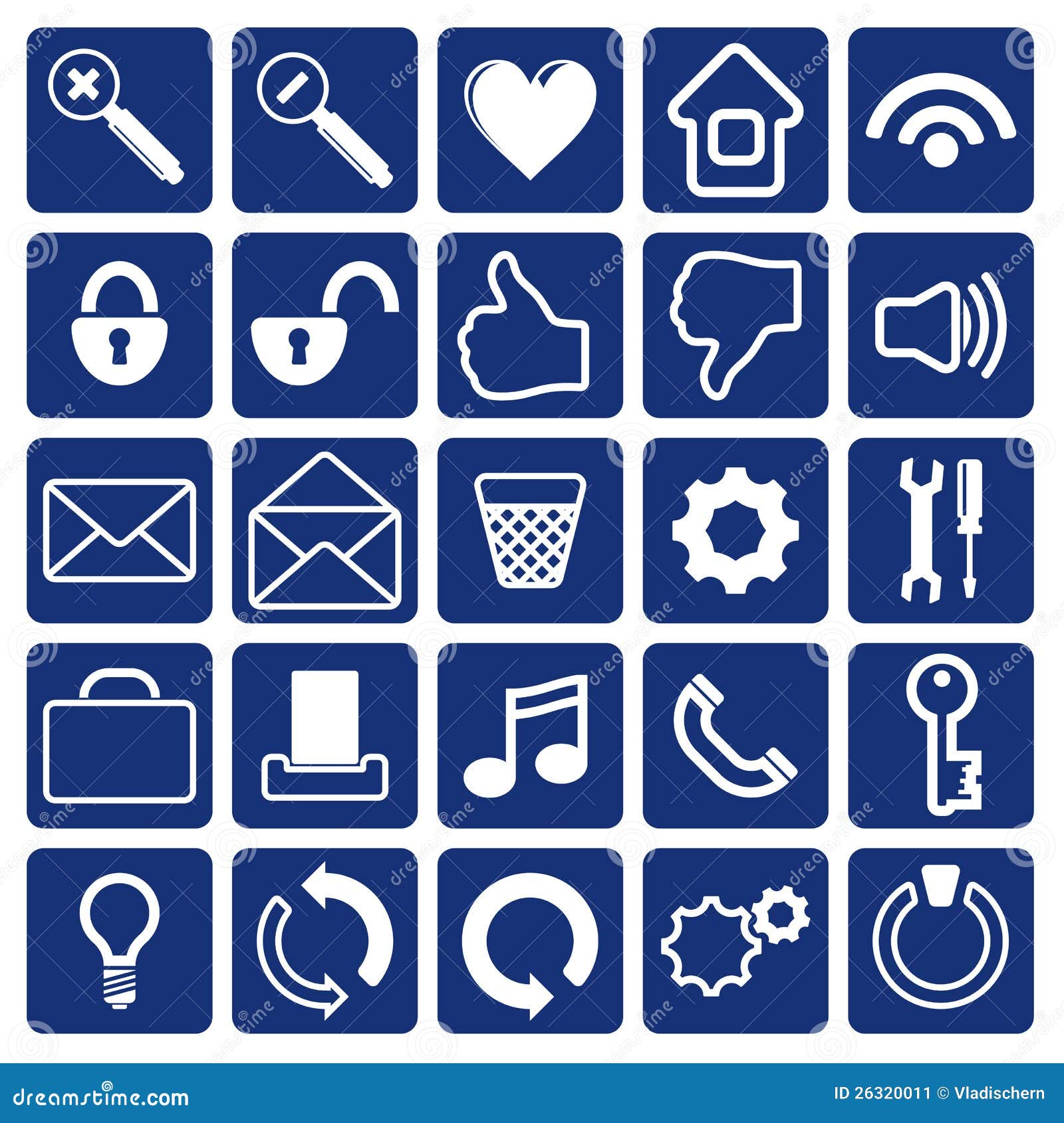 Computer Icon Collection Original Illustration Stock Vector ...