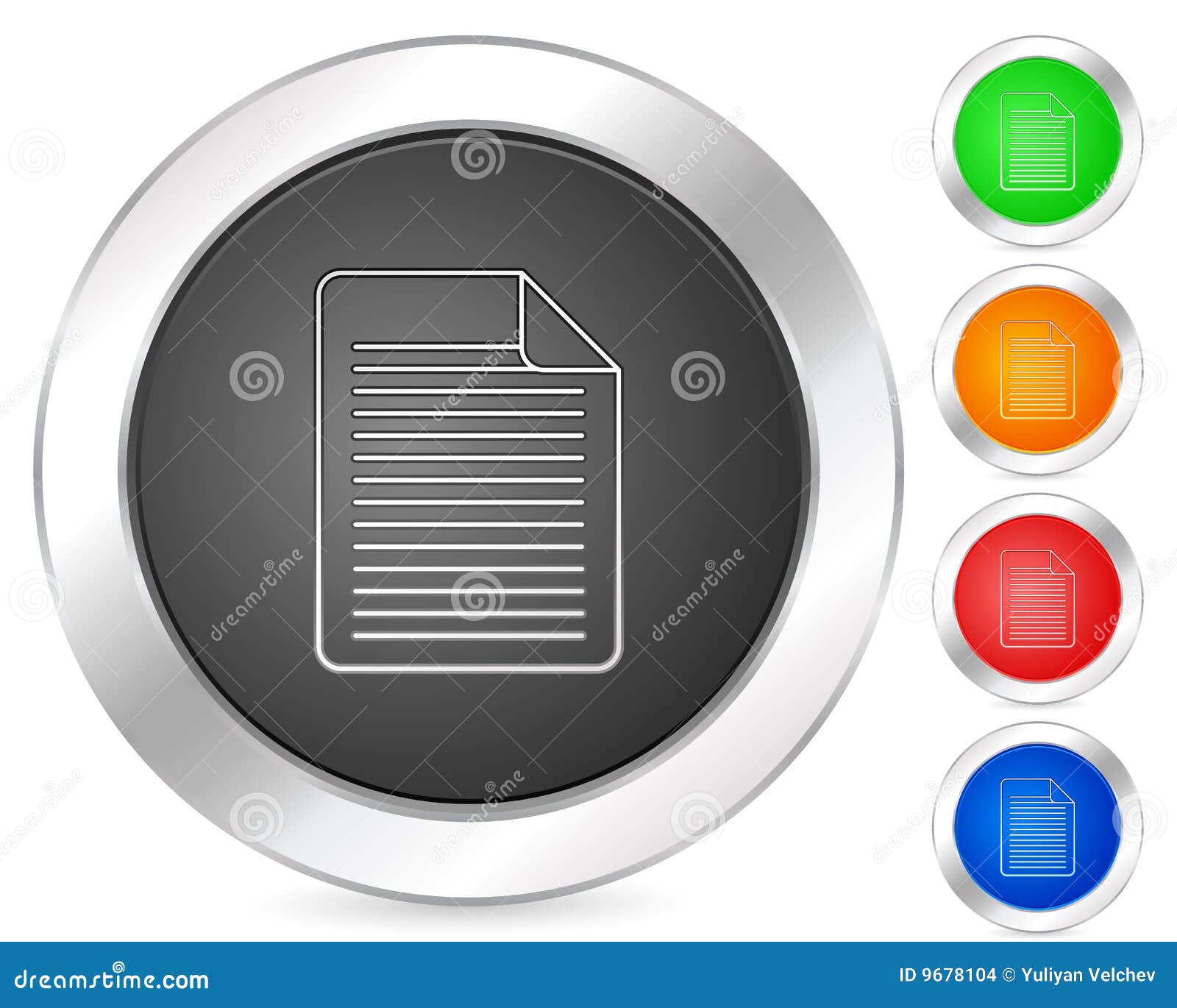 Computer icon document stock vector. Illustration of symbol - 9678104