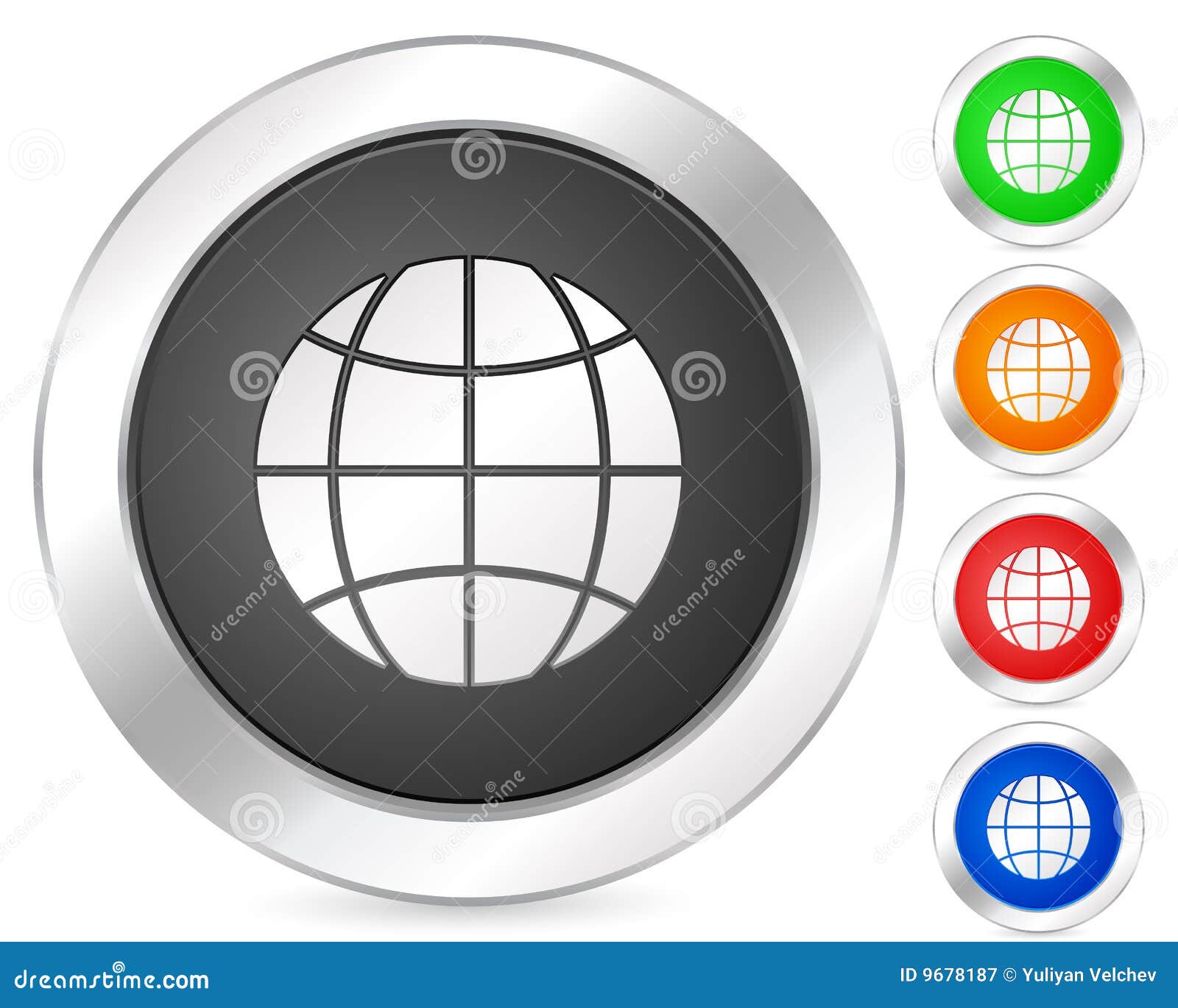 Computer icon globe stock vector. Illustration of international - 9678187
