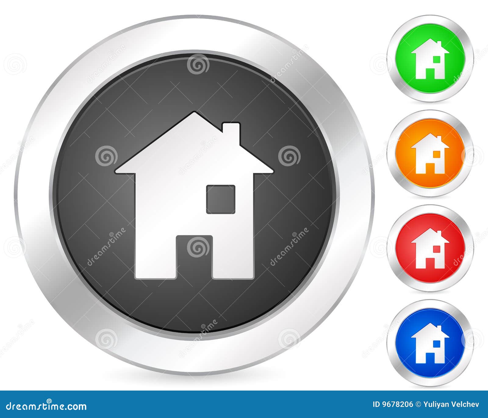 Computer icon house stock vector. Illustration of symbol - 9678206
